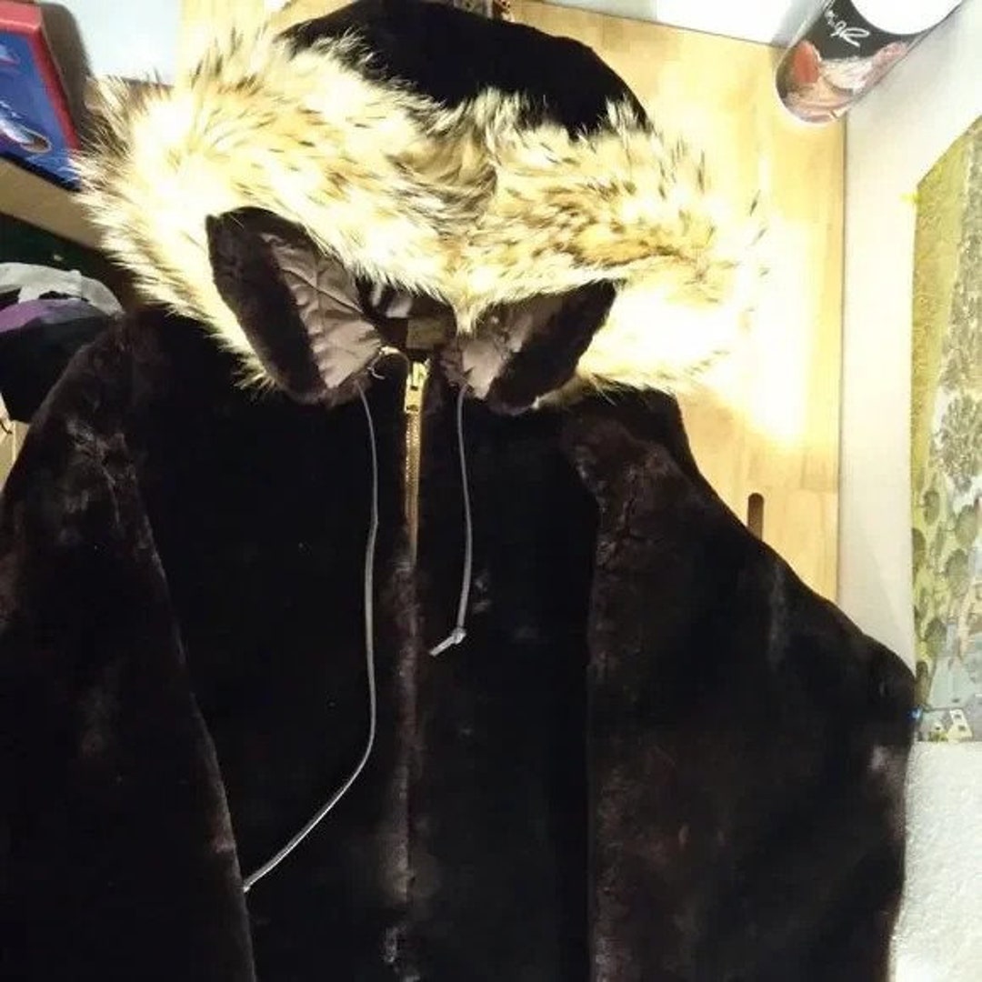 Vintage 50s Jonas Brothers of Alaska Fox Fur Mouton Heavy Coat - Etsy