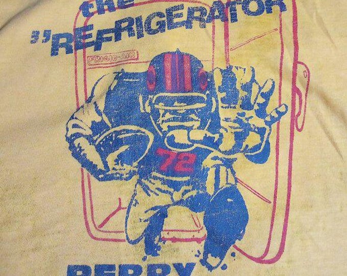 Vintage Fred Perry the Refrigerator Chicago Bears T-shirt - Etsy