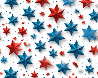 Seamless Stars Pattern, Png, Sublimate Download, Digital Paper ...