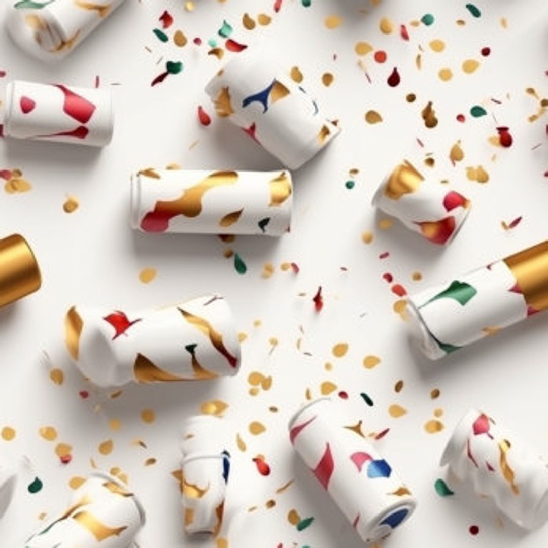 Seamless Birthday Confetti Pattern, Png, Sublimate Download, Digital ...
