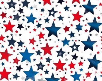 Seamless Stars Pattern, Png, Sublimate Download, Digital Paper ...