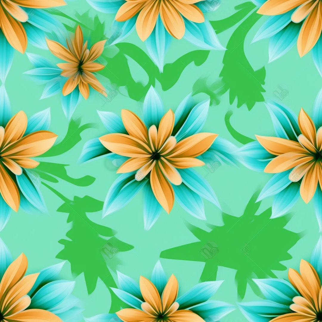 Sunflower Bliss: A Yellow Flower Craft Paper PNG Pattern,digital ...