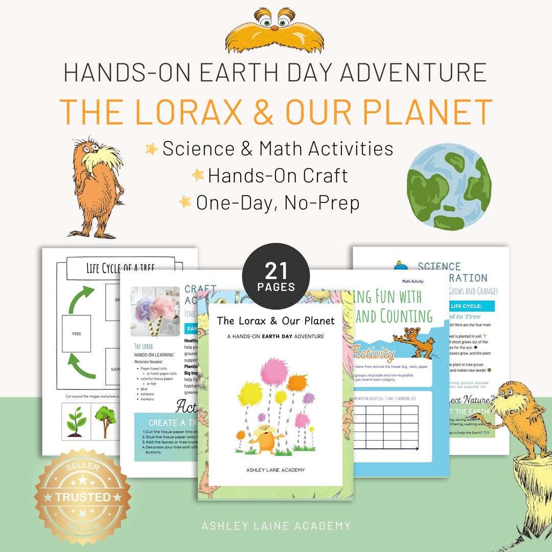 Lorax Science Unit Study + Earth Day Preschool Curriculum | Morning ...