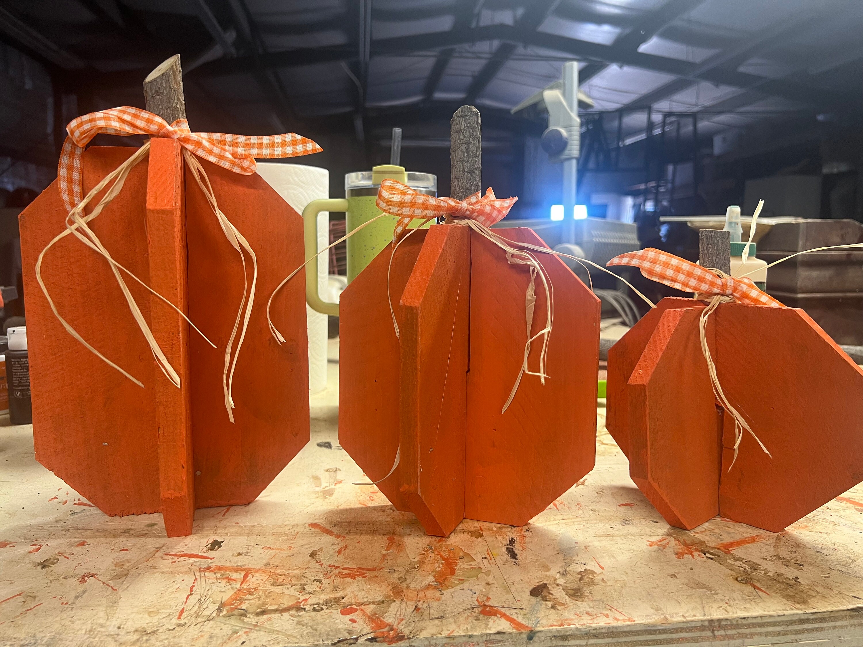 Rustic Wooden Pumpkins - Etsy