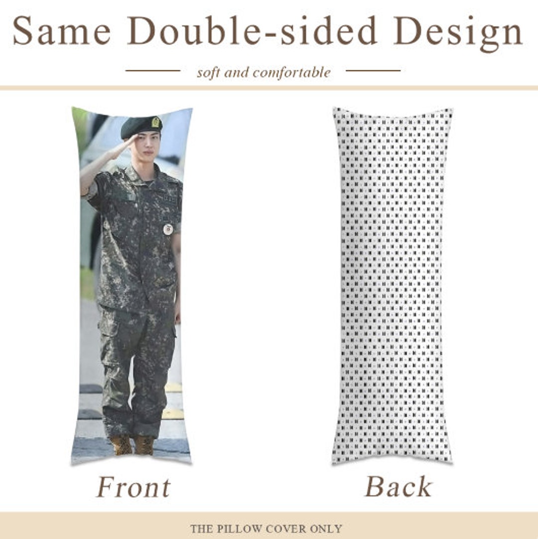 BTS Jin Military Discharge Body Pillow Case - 3 Sizes - BTS Jin Full ...