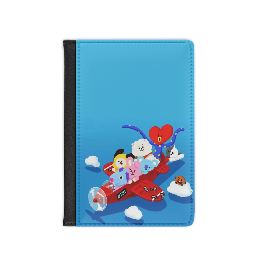 BTS Bt21 Borahae Express BTS Passport Cover Bts Travel Accessories, Bts ...