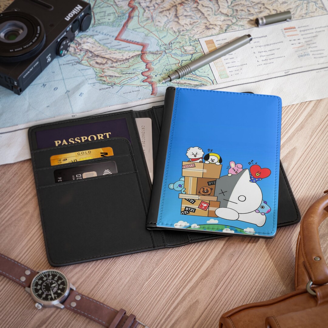 BTS Bt21 Borahae Express - BTS Passport Cover - Bts Travel Accessories ...