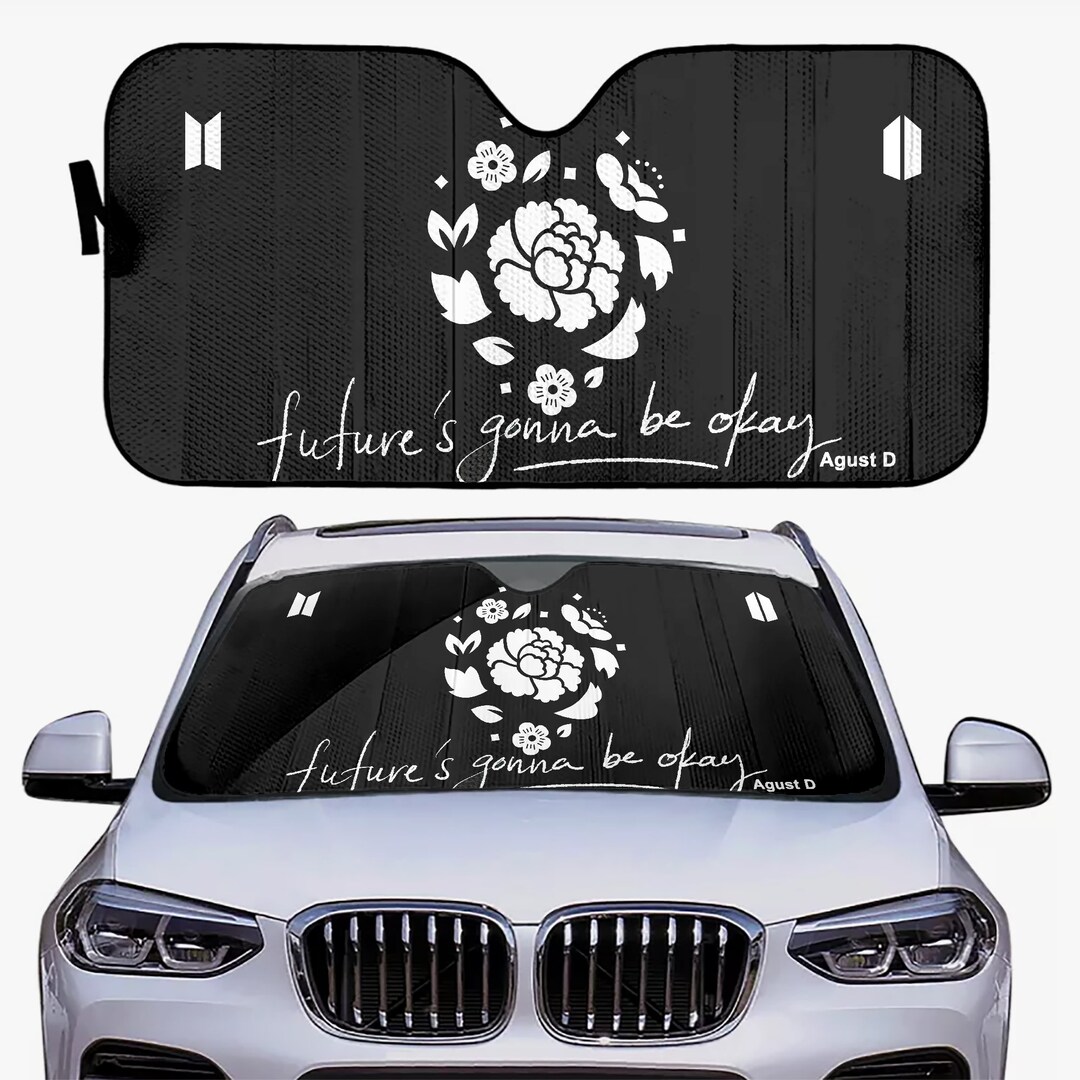 BTS Car Sun Shade Agust D Future's Gonna Be Okay Car Window Shade ...