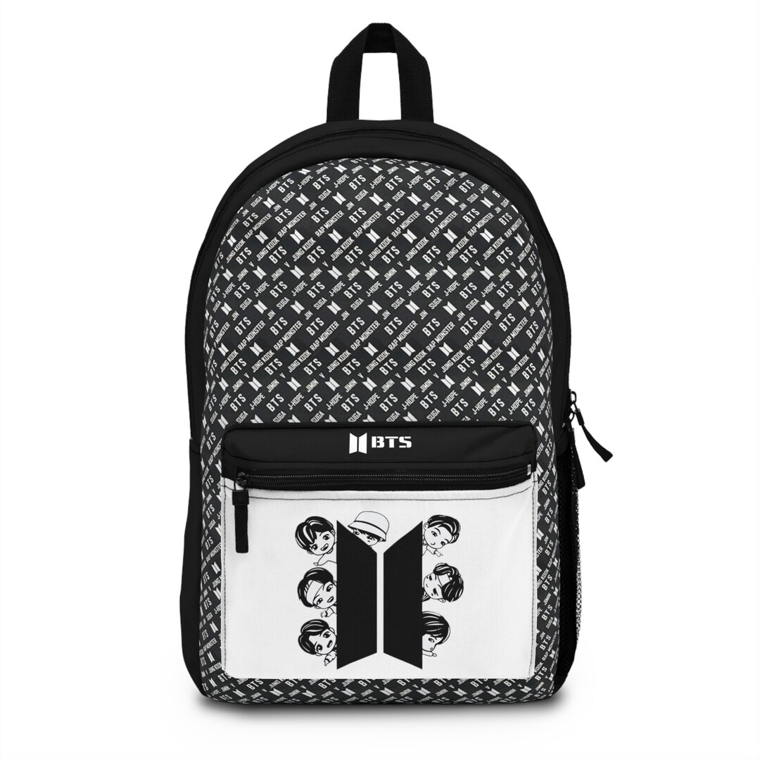 BTS Bt21 Backpack Bookbag Bts Tiny Tan, Bts Bag, Bts Bookbag, Bts Army ...