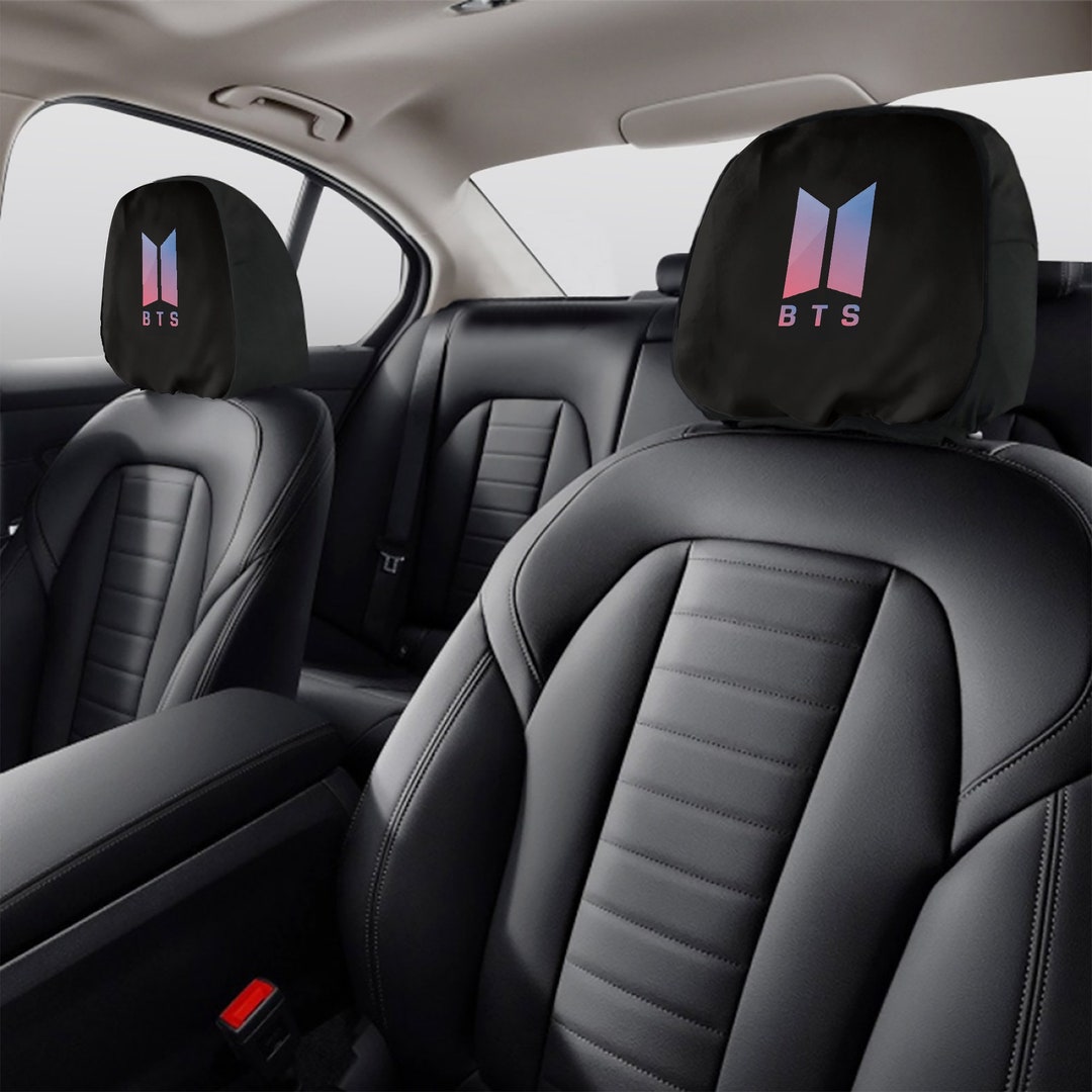 BTS BT21 Car Headrest Covers BTS Car Accessories 2 Pieces - Etsy