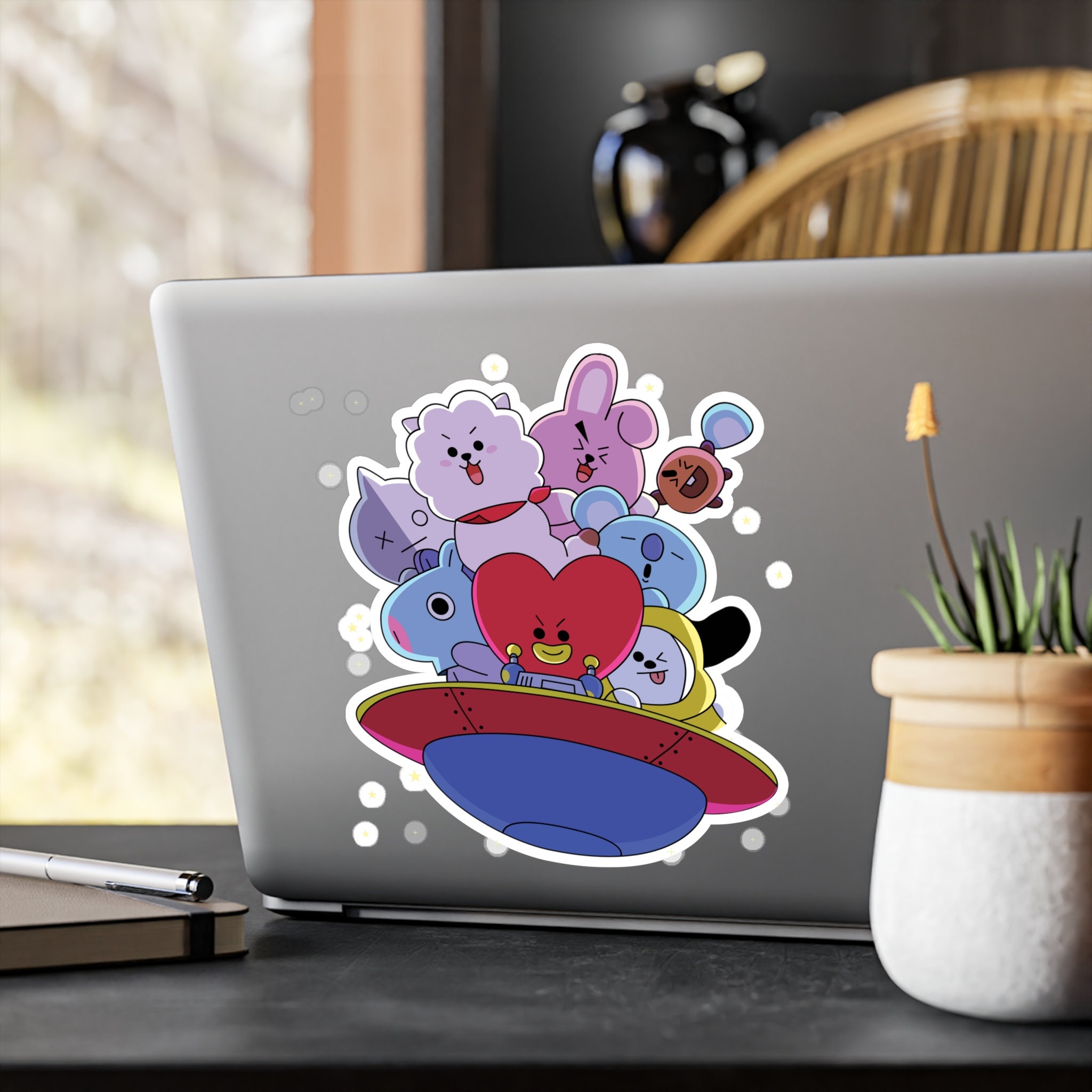 BTS BT21 in Space Vinyl Sticker Decal Deco Great for Cars. - Etsy