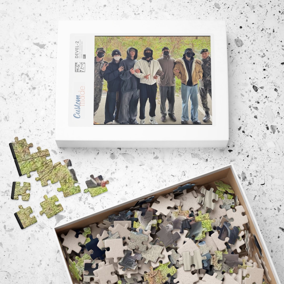 BTS Military Jigsaw Puzzle -- 3 Sizes - Bt21 Puzzle, Bts Puzzle, Bts ...