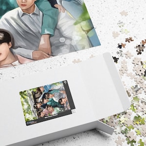 BTS OT7 Drawing Styled Jigsaw Puzzle - Available in 3 Sizes - Bt21 ...