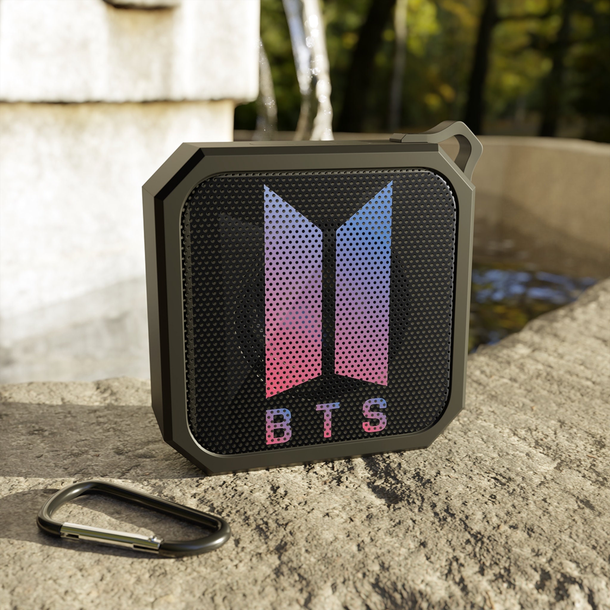 BTS Logo Blackwater Indoor & Outdoor Bluetooth Speaker BTS Music BTS ...