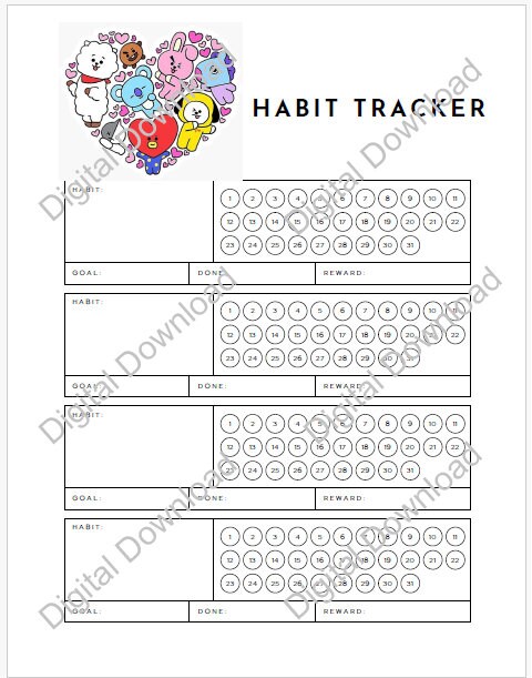 BT21 2024 Planner BTS BT21 Digital 2024 Journal 53 - Etsy Canada