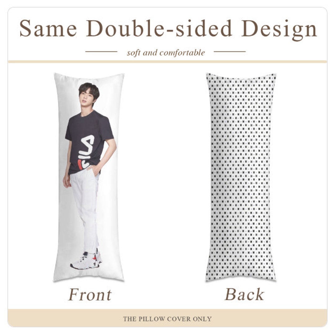 BTS Jin Body Pillow Case - 3 Sizes - BTS Jin Full Size Pillow Case ...