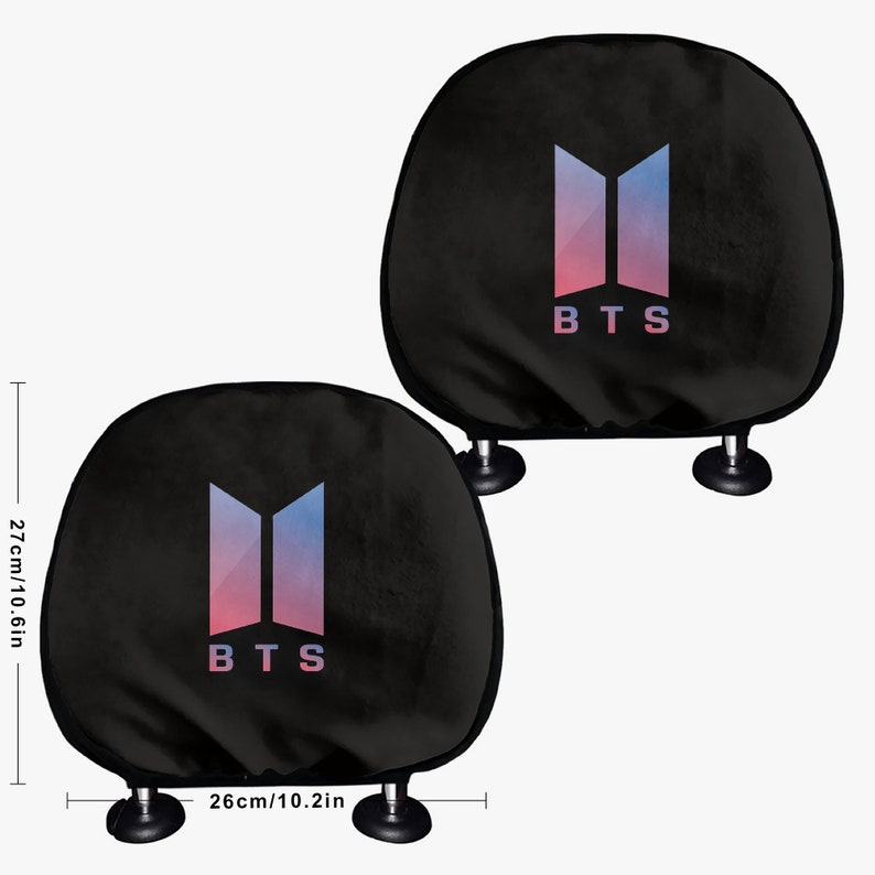 BTS BT21 Car Headrest Covers BTS Car Accessories 2 Pieces - Etsy