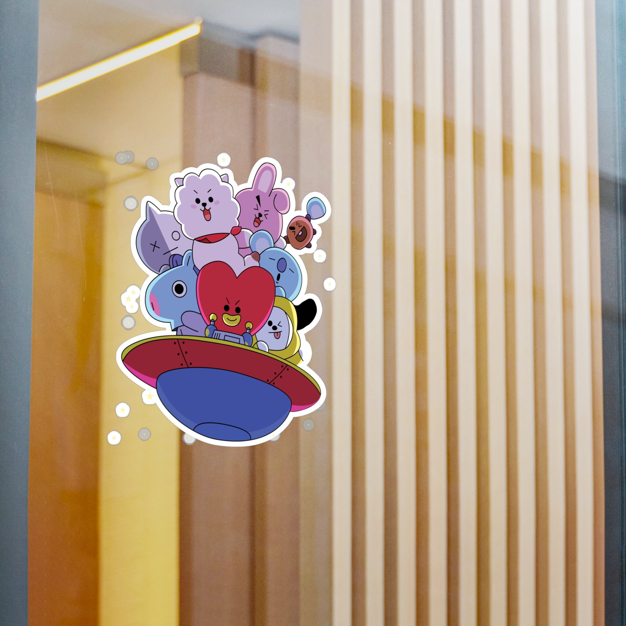 BTS BT21 in Space Vinyl Sticker Decal Deco Great for Cars. - Etsy