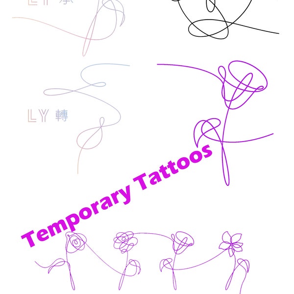 Bts Tattoo - Etsy
