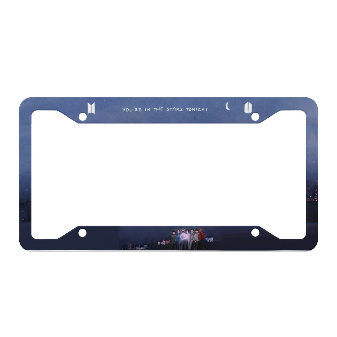 BTS BT21 You're in the Stars Tonight Metal License Plate Frame - Great ...