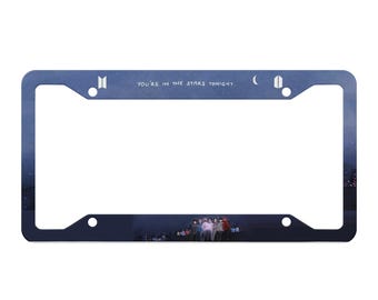 I Purple You 3D Raised Letter License Plate Frame| BTS License Plate ...