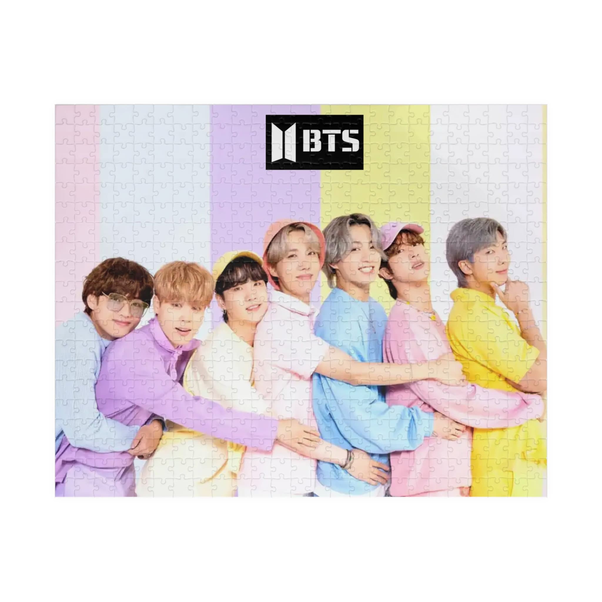 BTS OT7 Jigsaw Puzzle RM, Jin, Jhope, Suga, Jimin, V and JK 4 Sizes ...
