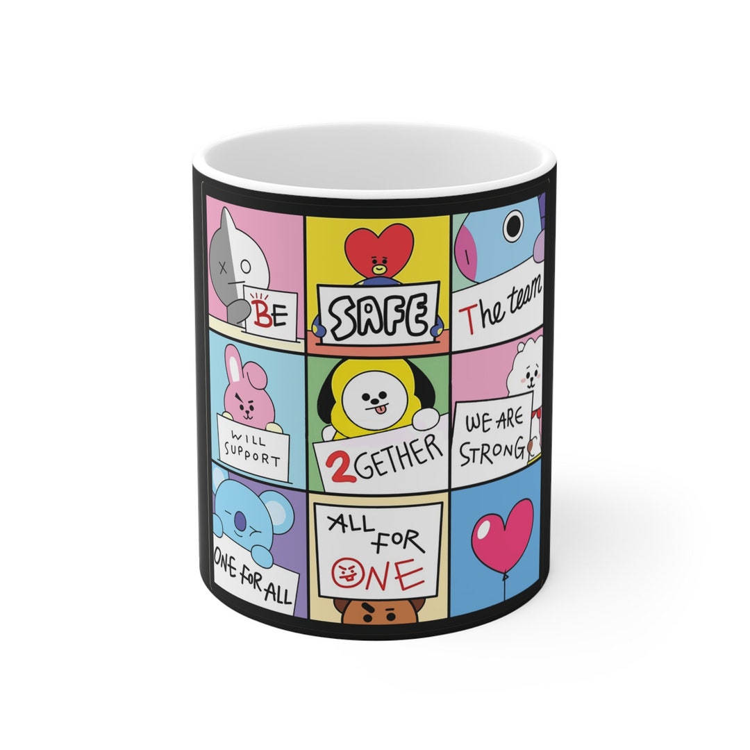 Customized BTS Mug, BT21 Mug, BTS Ceramic Mug for Coffee or Tea - 11oz ...