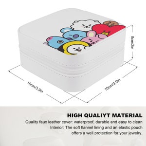 BTS BT21 Jewelry Box BTS Accessories Bts Jewelry Bts Travel Jewelry Box ...