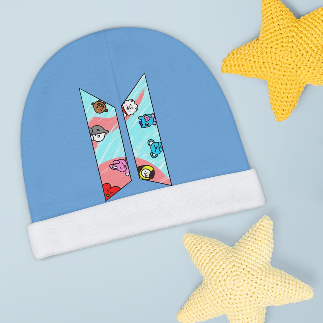 BTS BT21 Baby Beanie, BTS Logo Bts Newborn Beanie, Bts Baby Hat, Bts ...