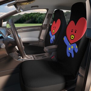 BTS BT21 Car Seat Covers Set of 2 8 Designs to Choose From BTS Car Seat ...