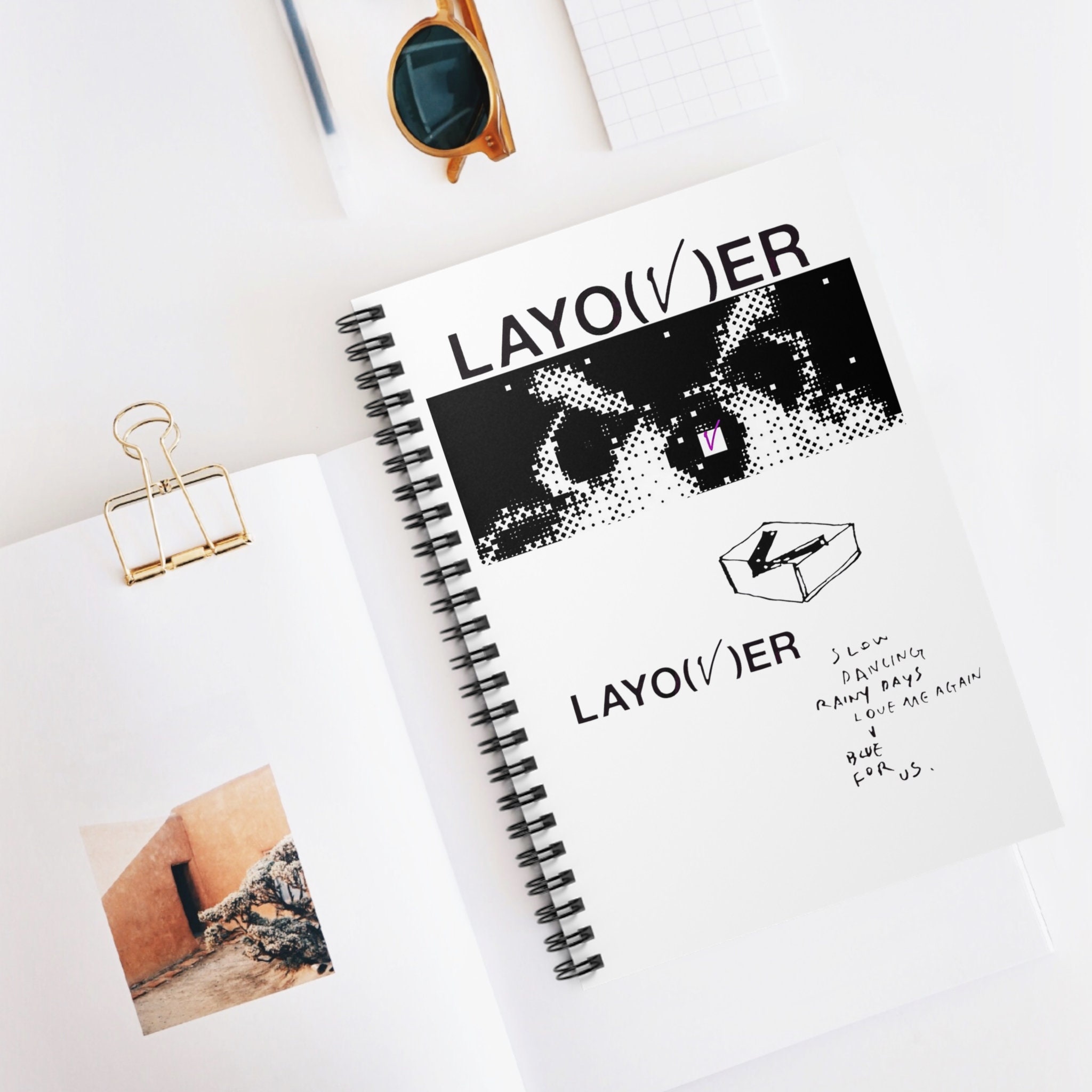 BTS V Kim Tae-hyung Layover Spiral Notebook Journal - Etsy