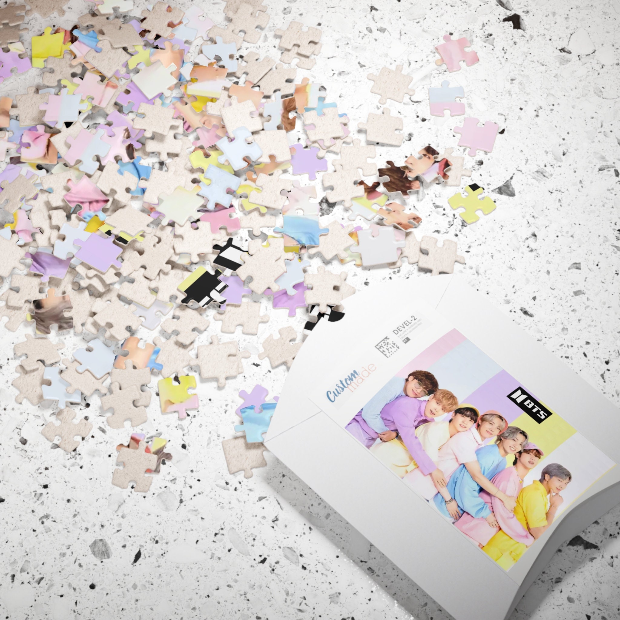 BTS OT7 Jigsaw Puzzle RM, Jin, Jhope, Suga, Jimin, V and JK 4 Sizes ...