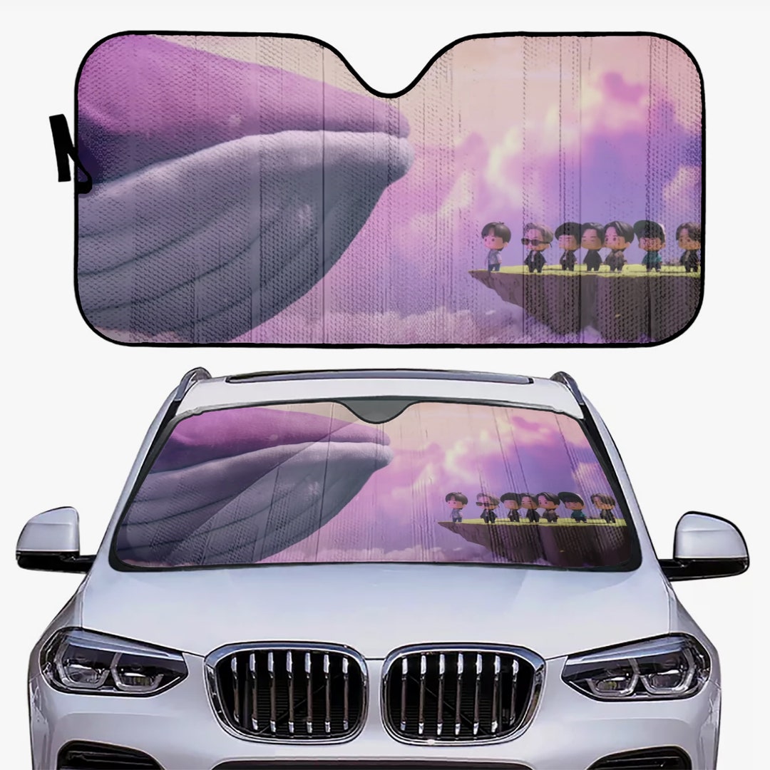 BTS Car Sun Shade - Whalien 52 Car Sun Shade - Gift for Bangtan Fan ...