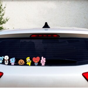 BTS BT21 Car Decals - Die-cut Outdoor Stickers - Great for Cars ...