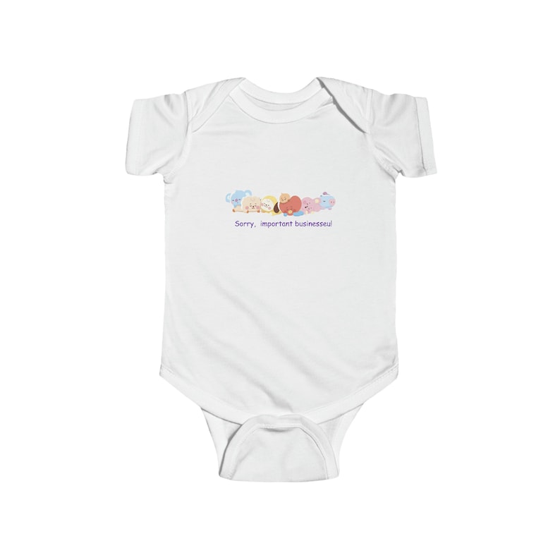 BTS sleepy BT21 Sorry Important Businesseu Jersey Bodysuit - Etsy