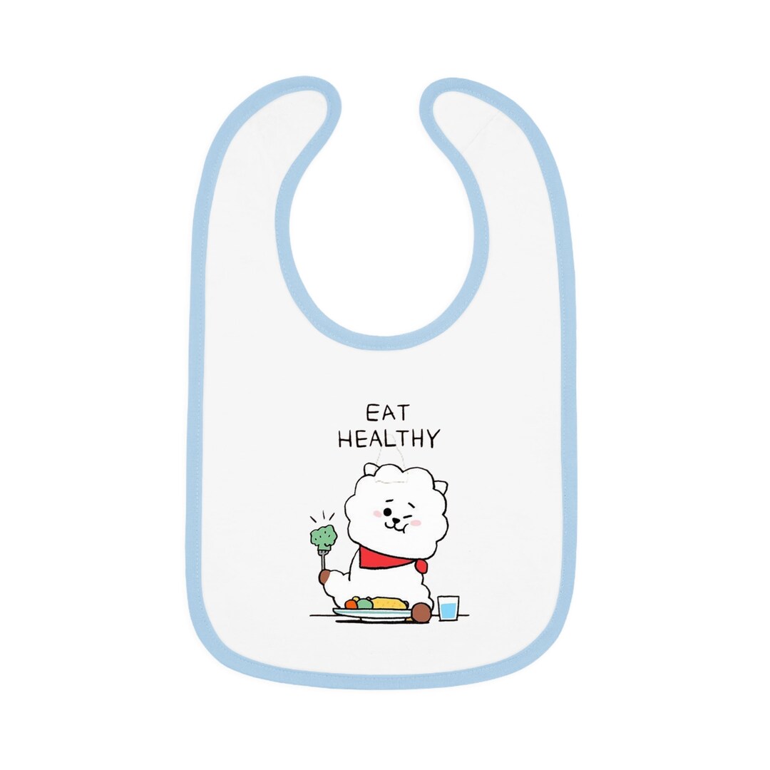 BTS BT21 Baby Bib Eat Healthy With RJ Future BTS Army Baby - Etsy