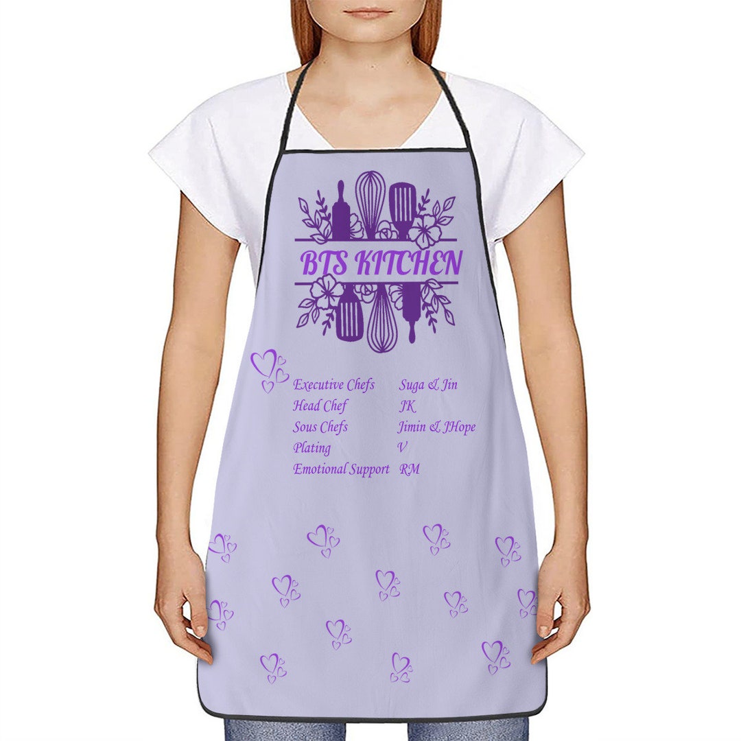 BTS Apron - BTS Kitchen Apron - BTS Merch - Bts Kitchen - Bts Cooking ...
