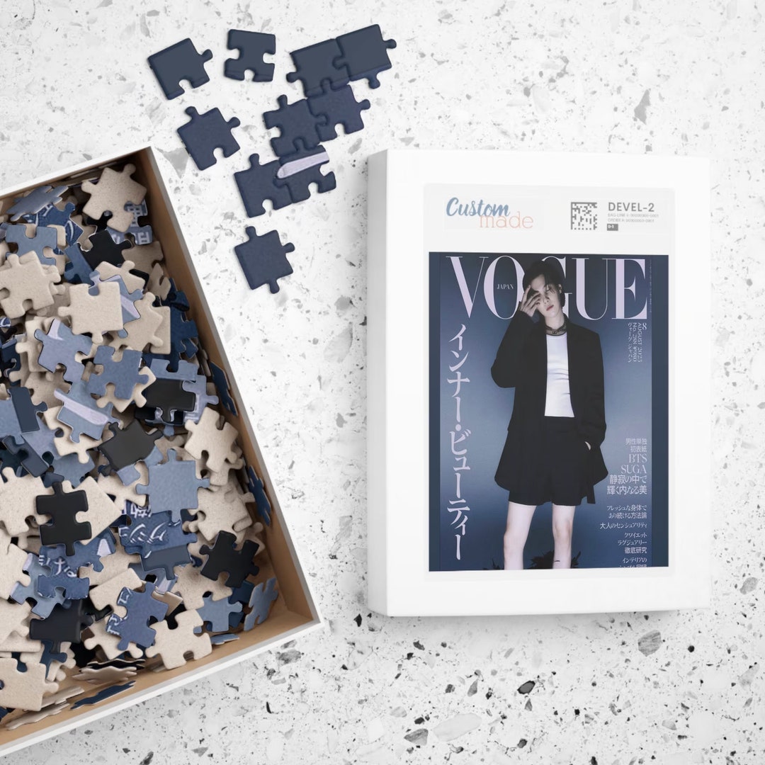 BTS Suga Yoongi Vogue Cover Beautiful Jigsaw Puzzle - Bt21 Puzzle, Bts ...