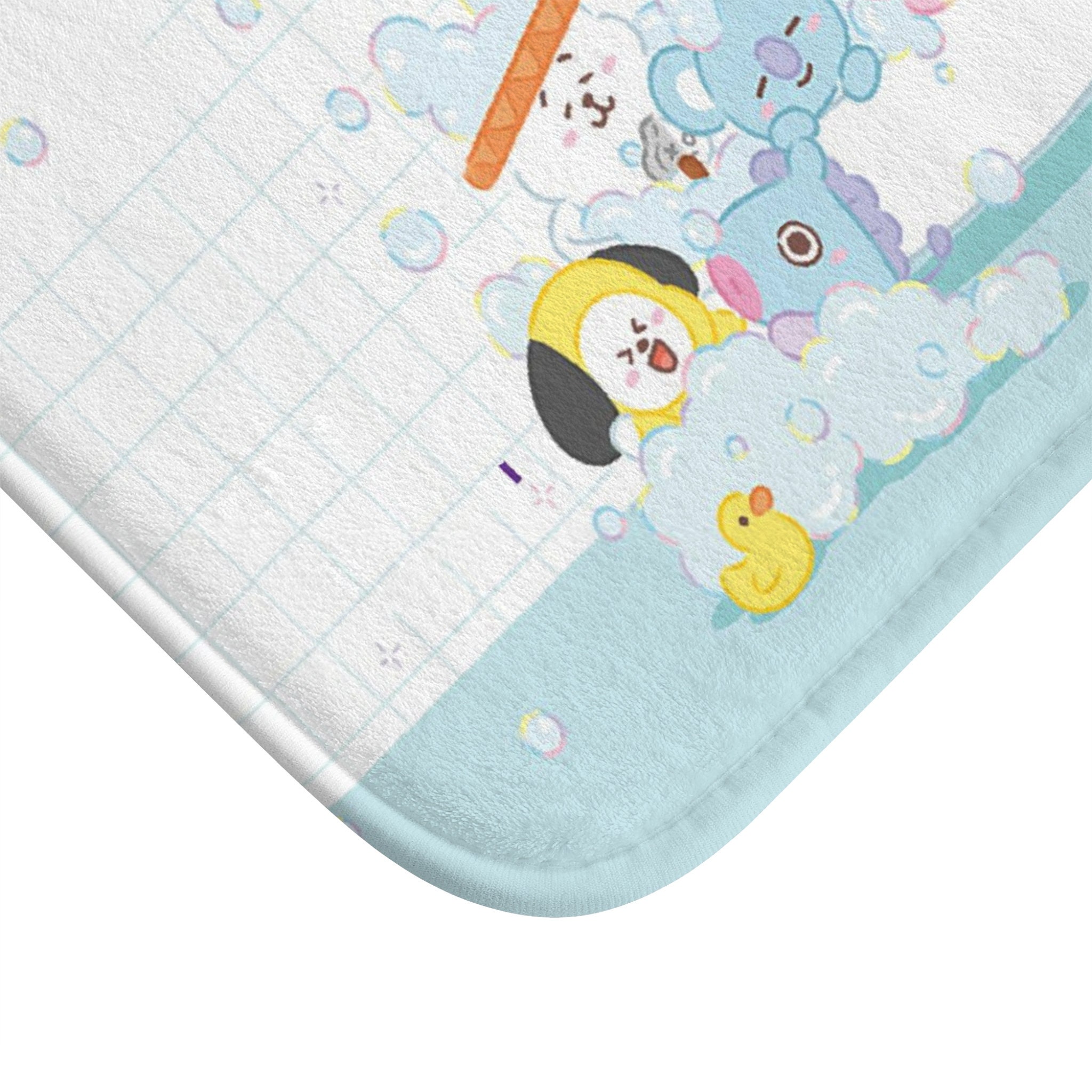 BTS Bt21 Inspired Splish Splash Bath Mat Perfect BTS - Etsy