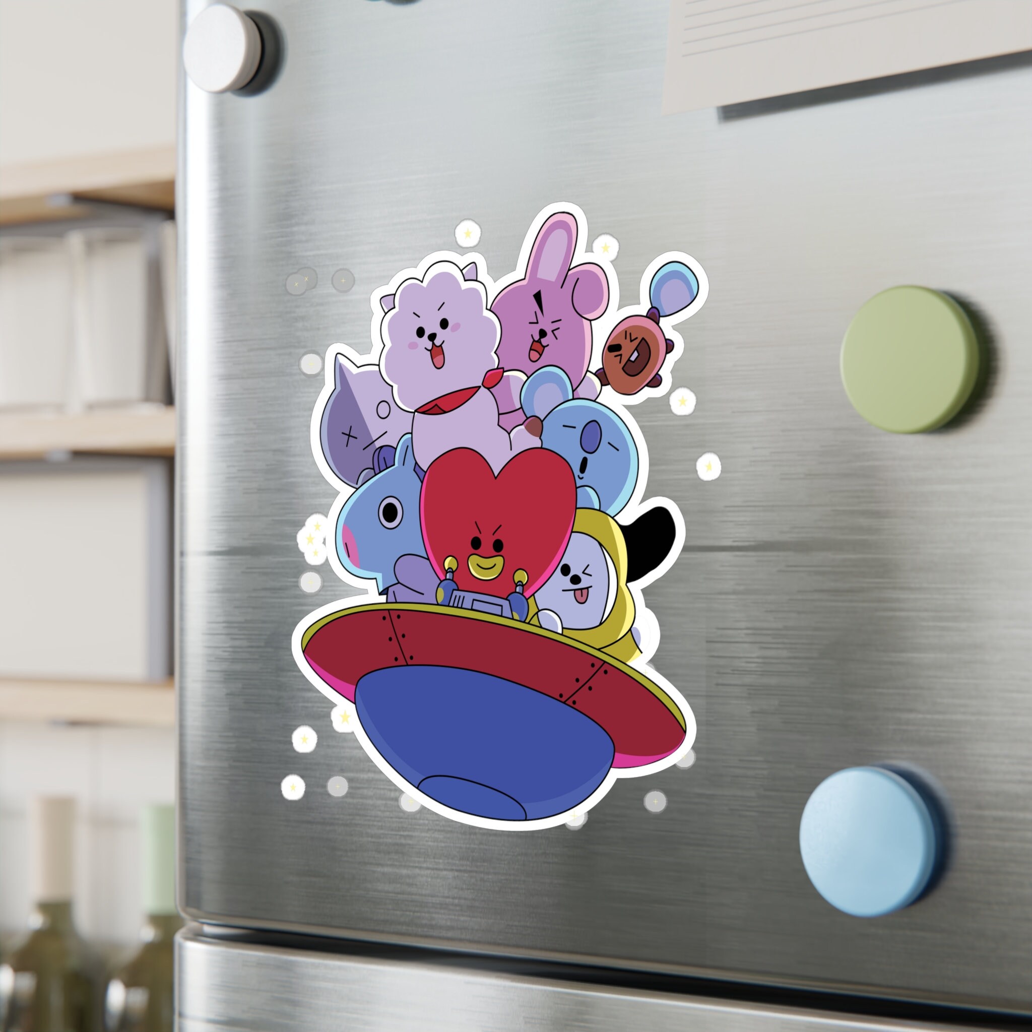 BTS BT21 in Space Vinyl Sticker Decal Deco Great for Cars. - Etsy