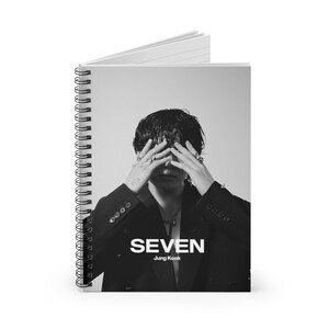 JK Seven - Jungkook Notebook, Spiral Notebook, Rule Line, Bts Notebook ...