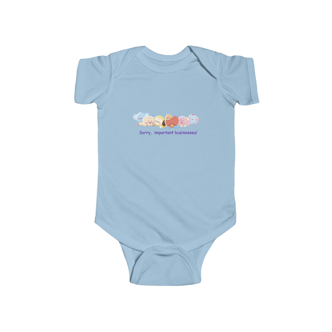 BTS sleepy BT21 Sorry Important Businesseu Jersey Bodysuit - Etsy