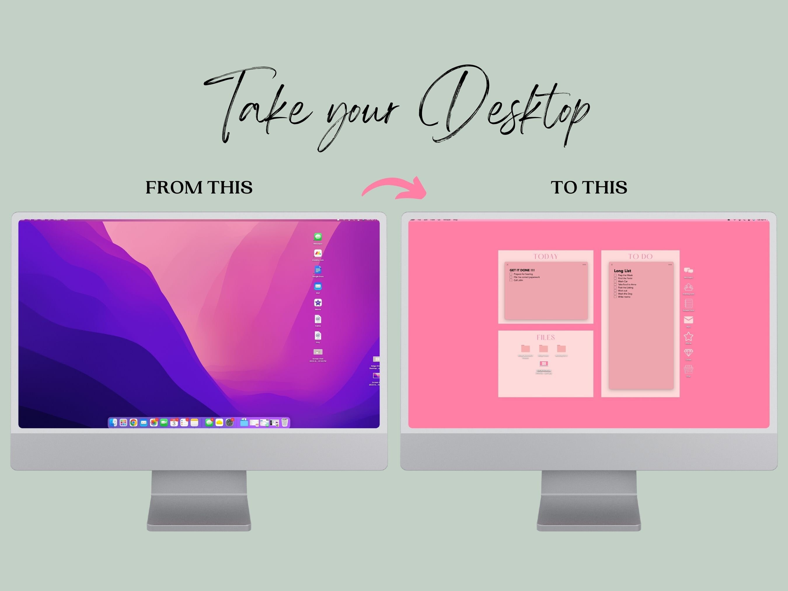 Beige Minimalist Desktop Icons for a Clean and Chic Workspace ｜desktop ...