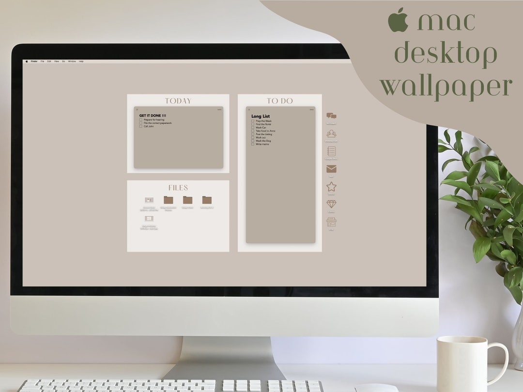 Minimalist Beige Desktop Wallpaper for Productivity and Focus｜desktop ...