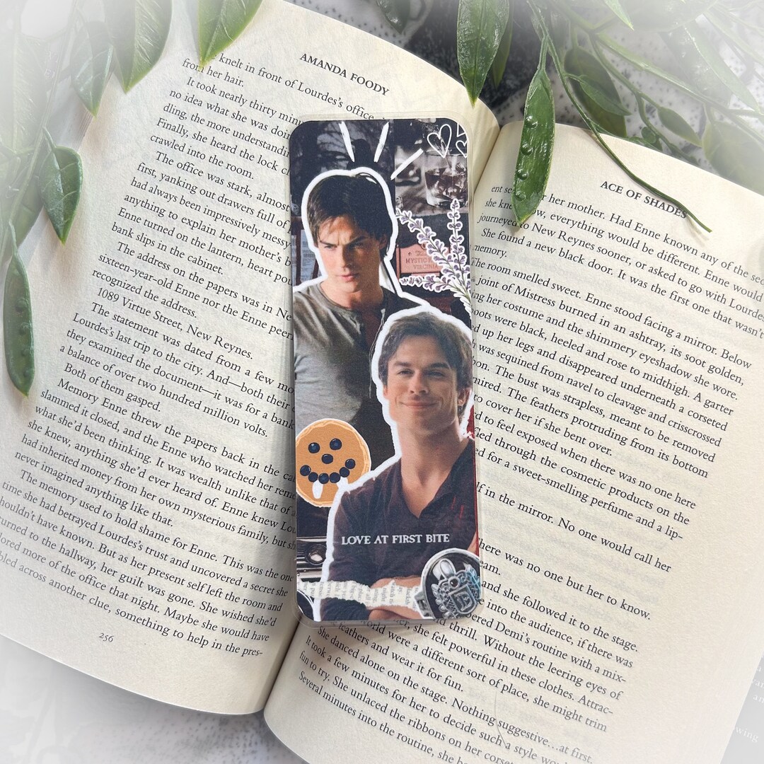 The Vampire Diaries damon Salvatore Large Laminated Bookmark for Book ...