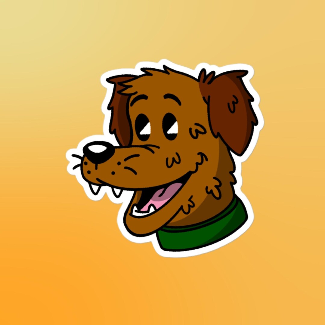 Cartoon Chocolate Labrador Retriever Vinyl Die Cut Sticker | Cute Dog ...