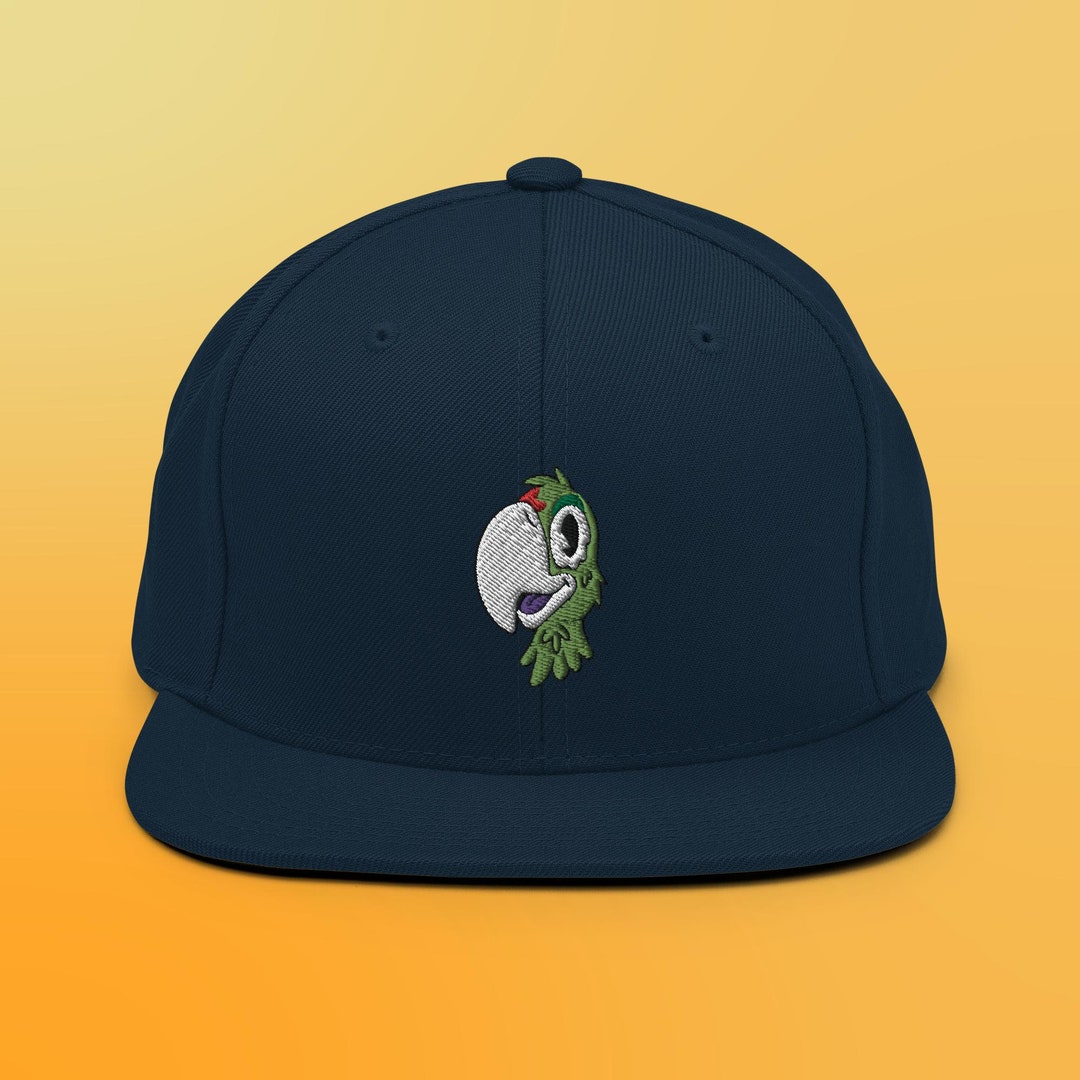 Cartoon Puerto Rican Amazon Iguaca Parrot Snapback Hat - Etsy