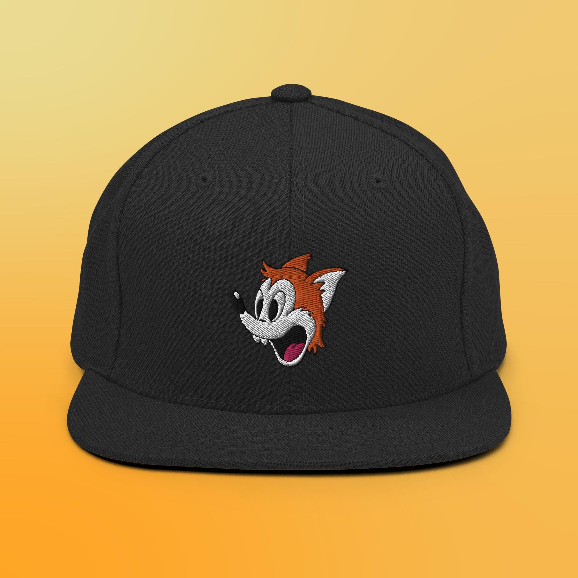Cartoon Red Wolf / Red Fox Snapback Hat - Etsy