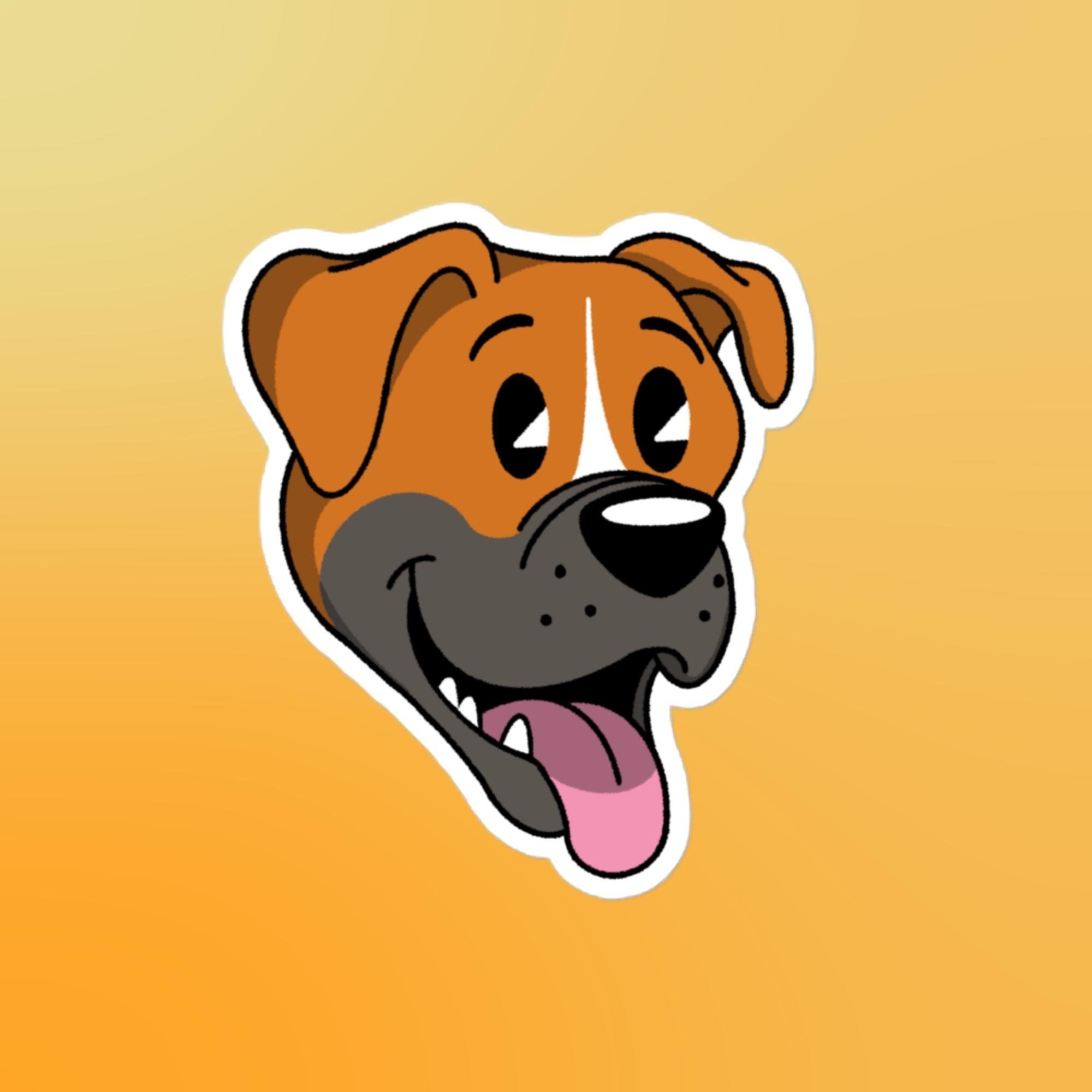 Cartoon Dog Face Side View