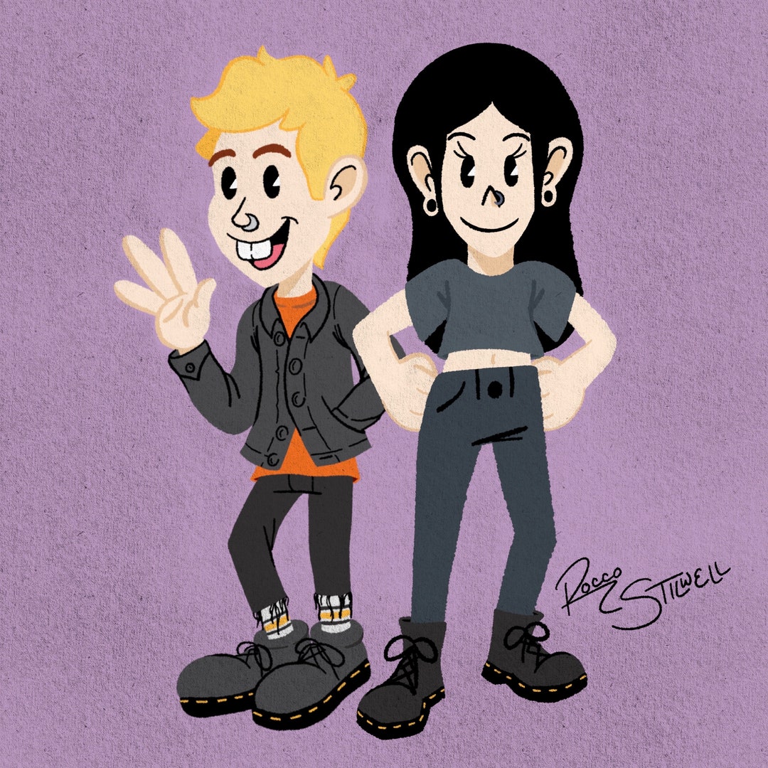 Custom Cartoon Digital Portrait Commission, Couple Portrait ...